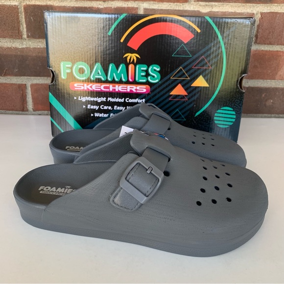 Skechers | Shoes | Skechers Cali Surf Beach Break Carcoal Slide Clogs ...